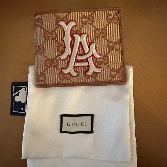 Gucci | Other | Gucci X Mlb Monogram La Dodgers Bifold Wallet | Poshmark